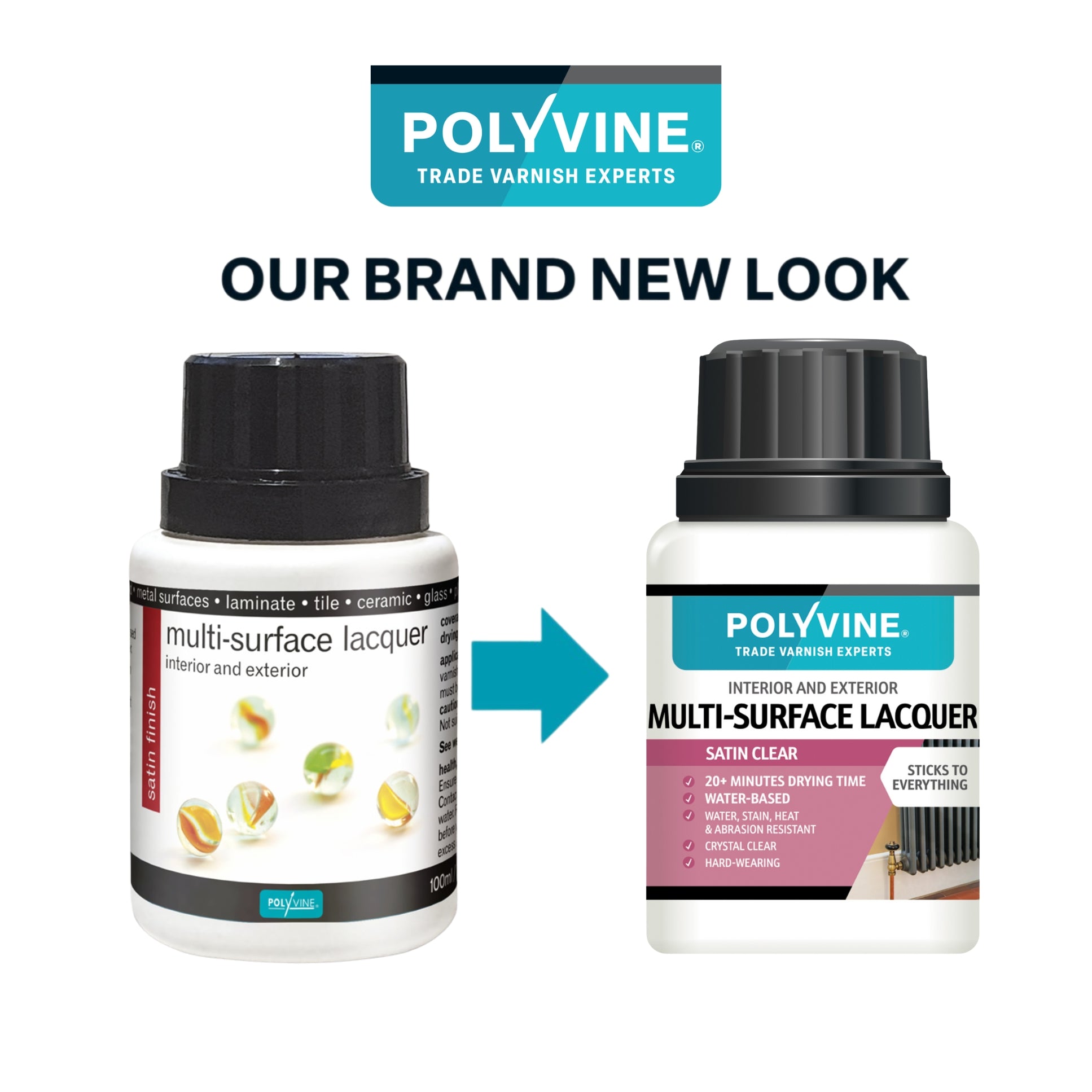 Polyvine Multi-Surface Lacquer – Bonds to Glass, Metal & More